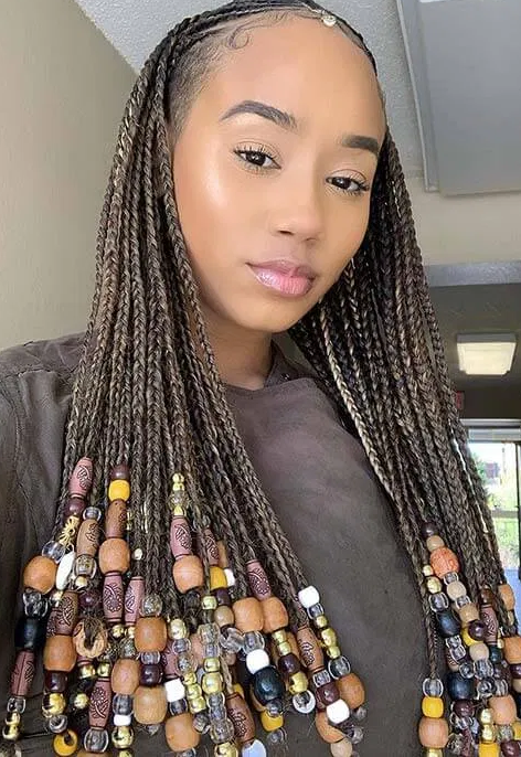 25 Cornrows with Beads for Adults - New Natural Hairstyles