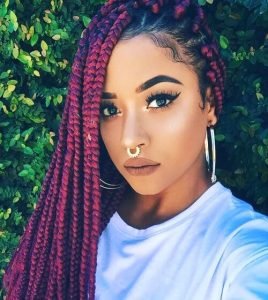 14 Killer Red Box Braids That'll Change Your Look - New Natural Hairstyles