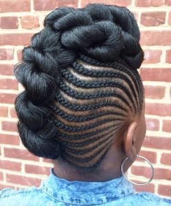 26 Best Side Cornrows Hairstyles You Will Love - New Natural Hairstyles