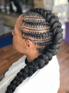 58 Trendy Jumbo Cornrows for Black Women - New Natural Hairstyles