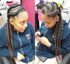 58 Trendy Jumbo Cornrows for Black Women - New Natural Hairstyles