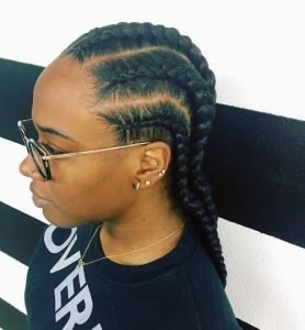 58 Trendy Jumbo Cornrows for Black Women - New Natural Hairstyles